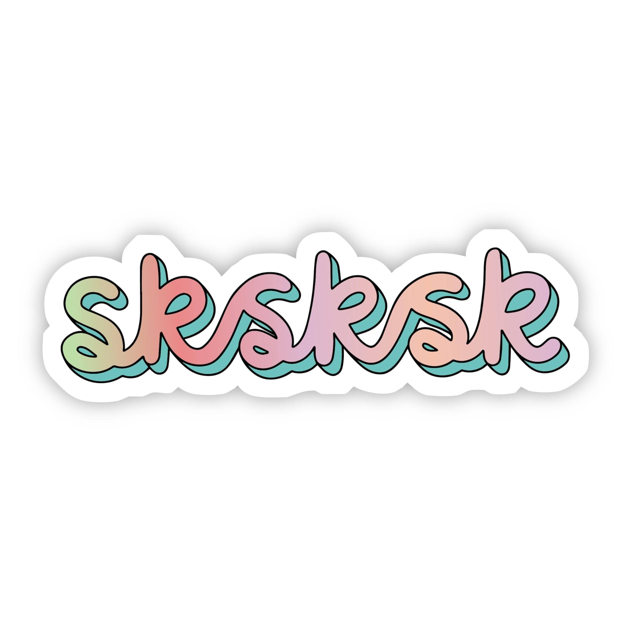 Sksksk Multicolor Aesthetic Sticker – StickerStory.co
