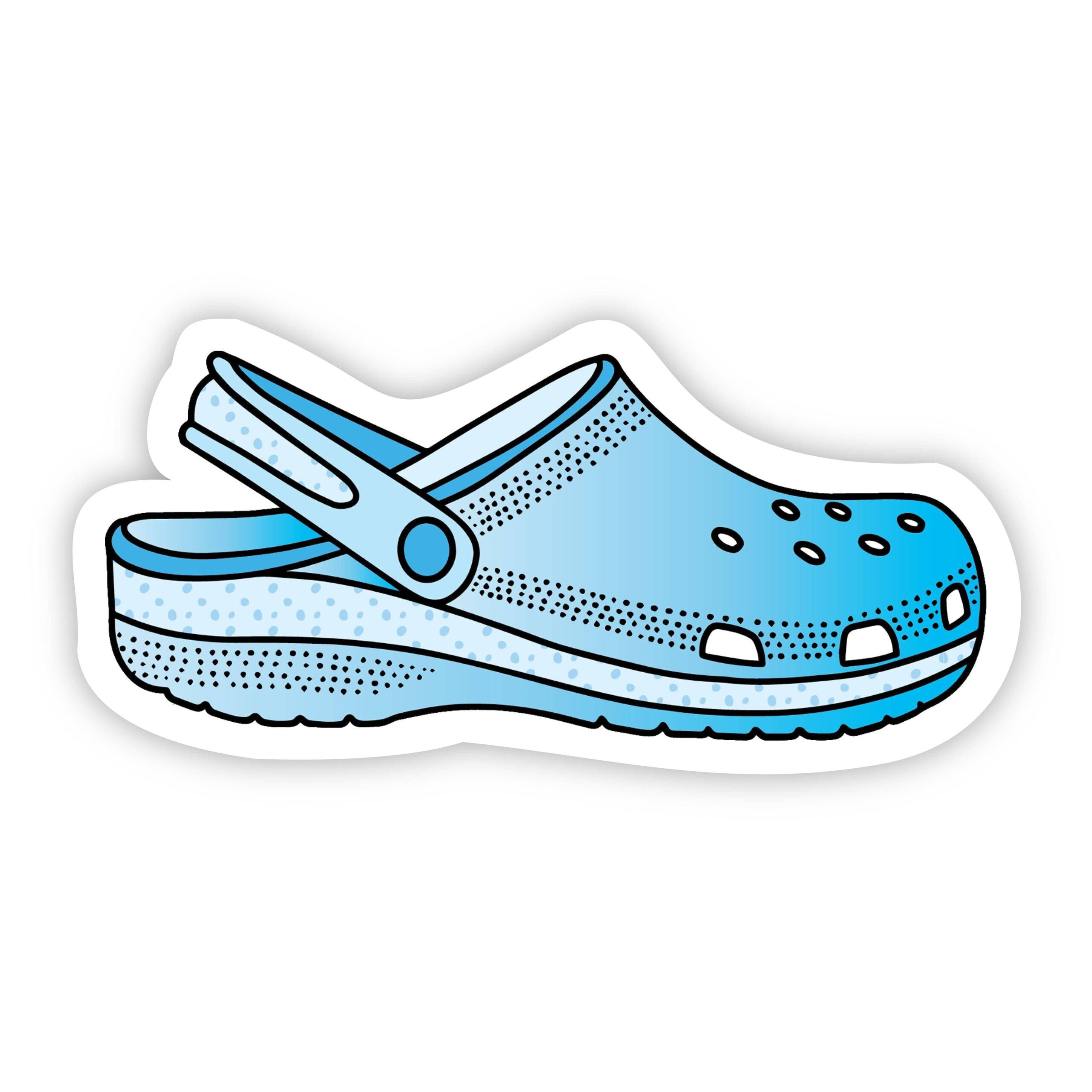 Croc Blue Aesthetic Sticker – StickerStory.co