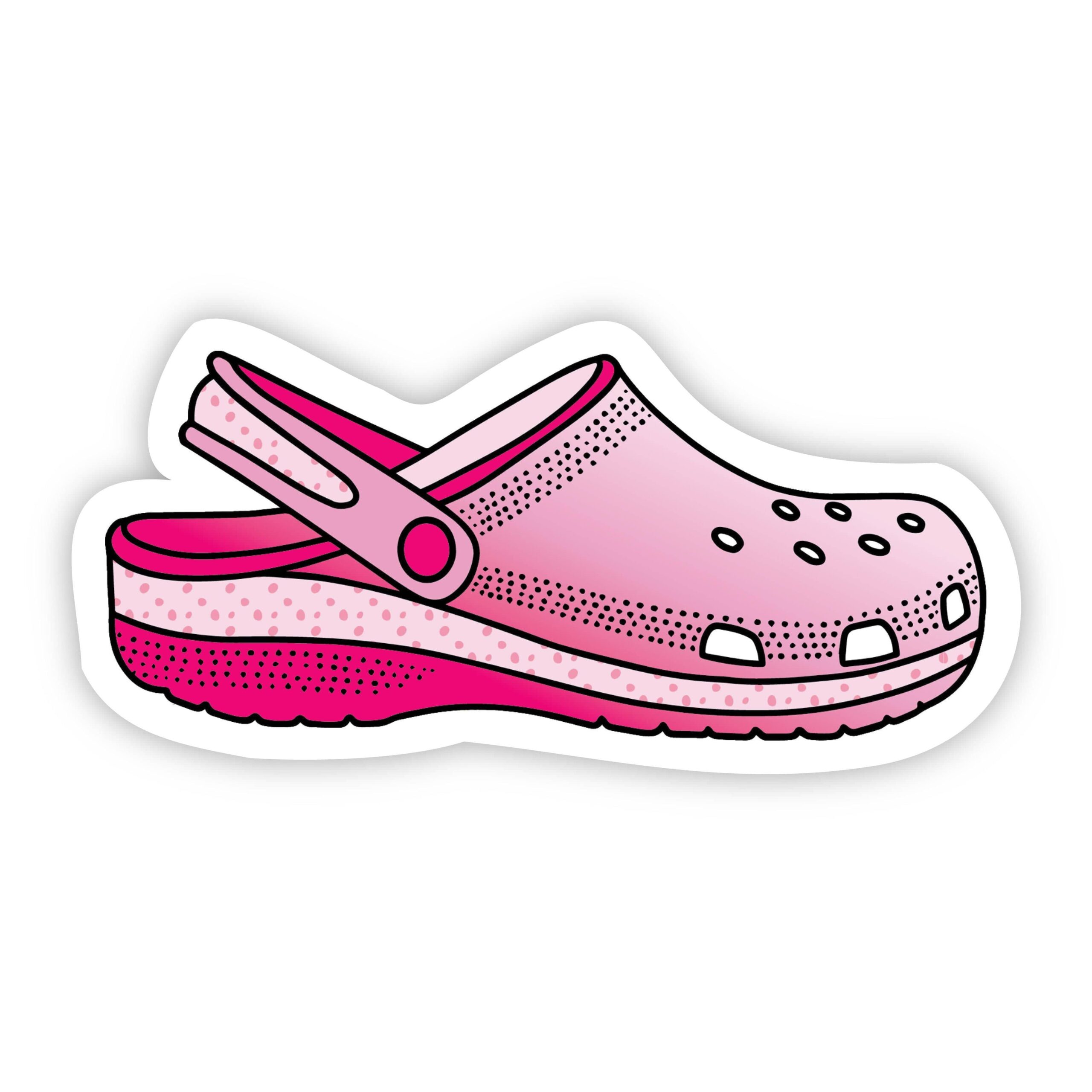 Croc Pink Aesthetic Sticker – StickerStory.co
